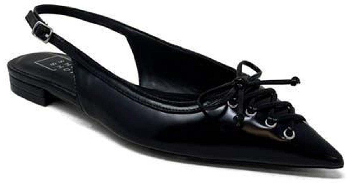 Shu Shop Amy Slingback Flat in Black | Lyst