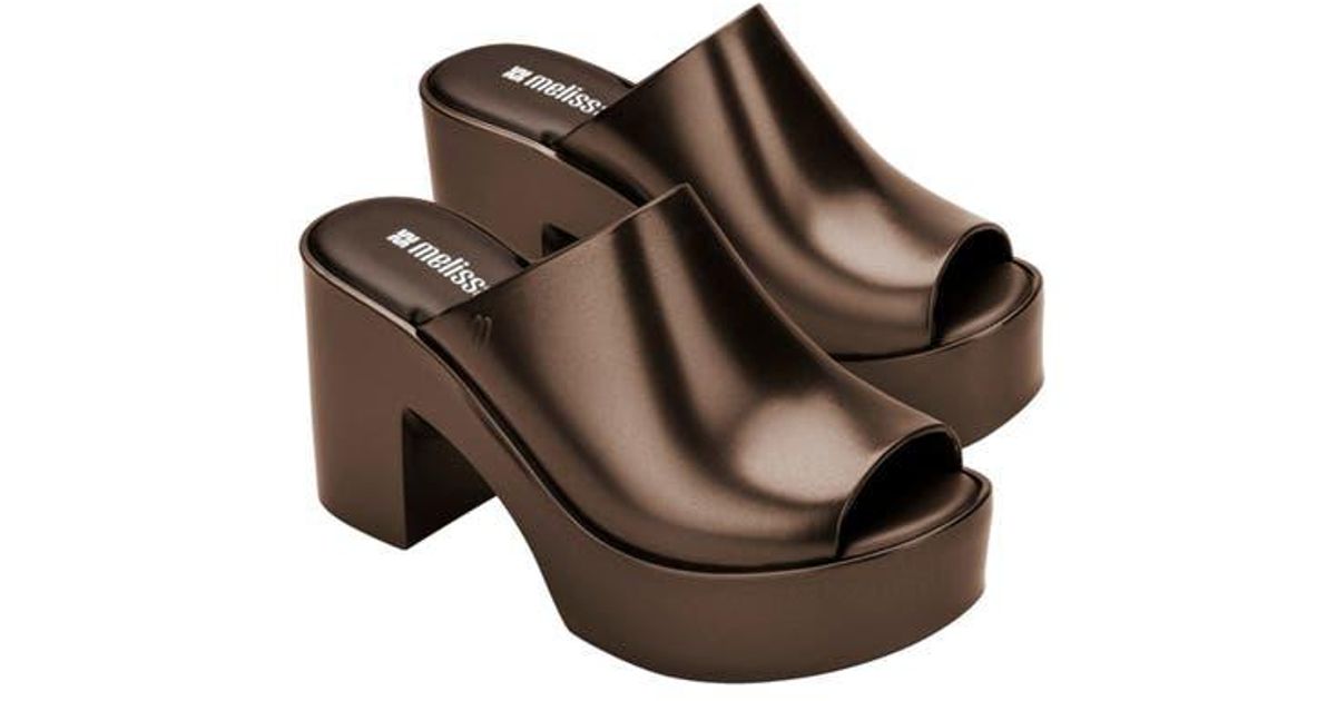 Melissa Hype Platform Slide Sandal in Brown | Lyst