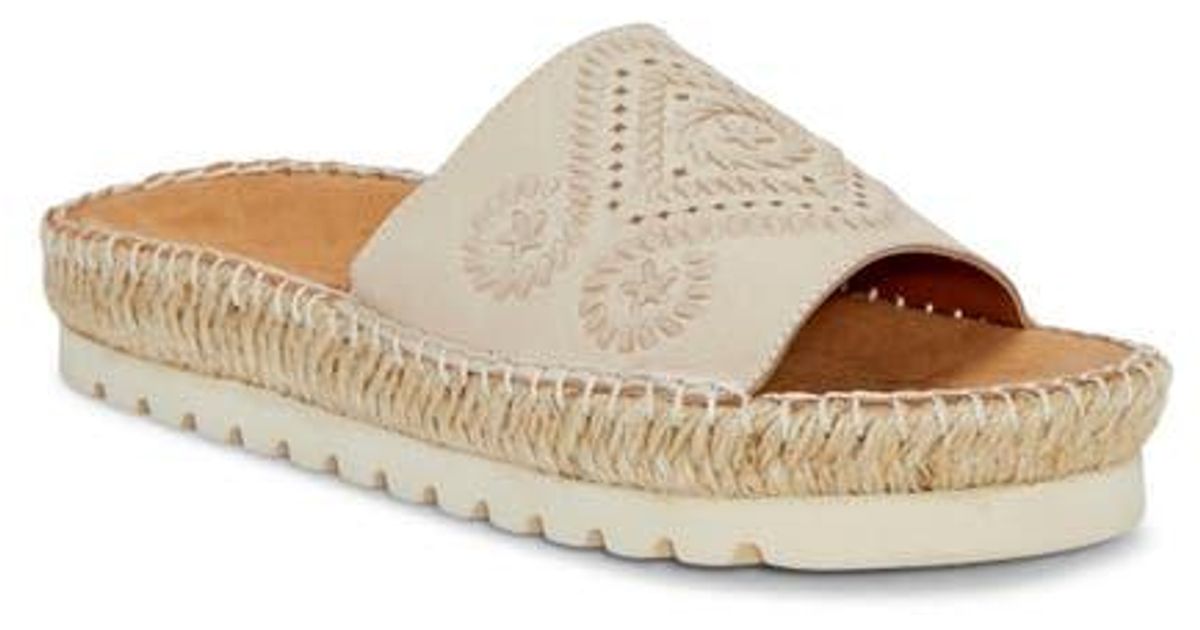 Lucky Brand Lemana Espadrille Platform Slide Sandal | Lyst