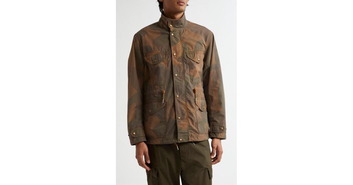 Ralph Lauren Riley Camo Utility Jacket in Brown for Men | Lyst