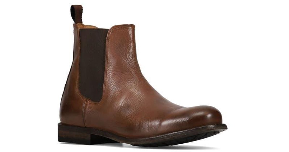 Frye Tyler Flex Chelsea Leather Boots in Brown for Men | Lyst
