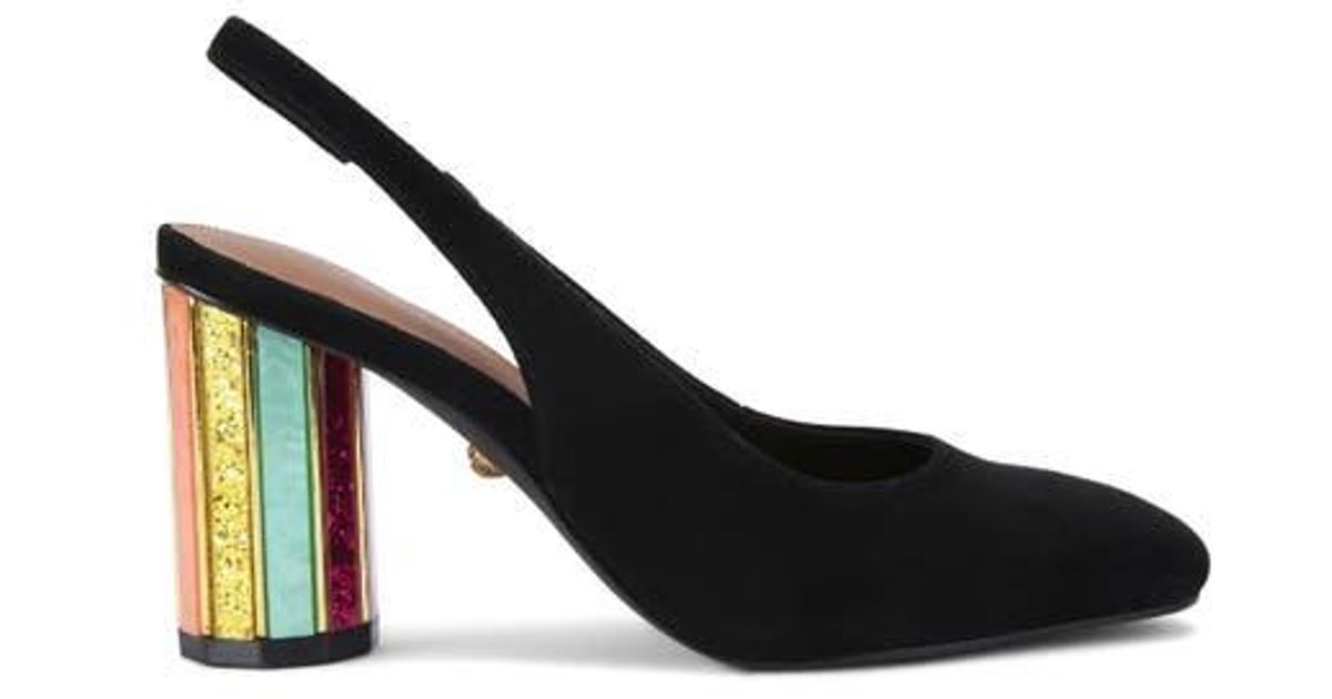 Kurt Geiger Perspex Slingback Pump in Black | Lyst