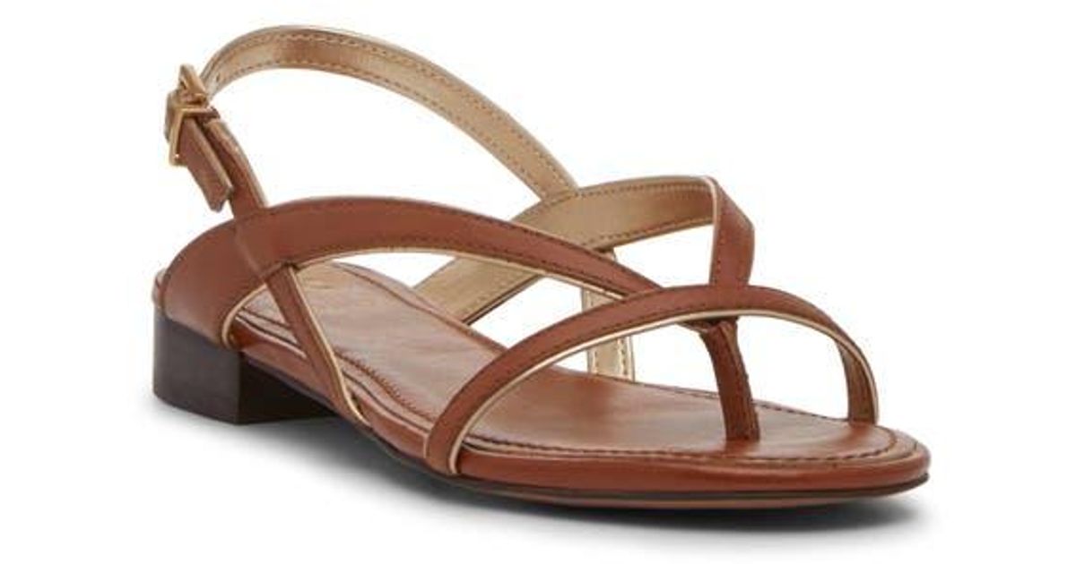 Vince Camuto Melly Slingback Sandal in Brown | Lyst