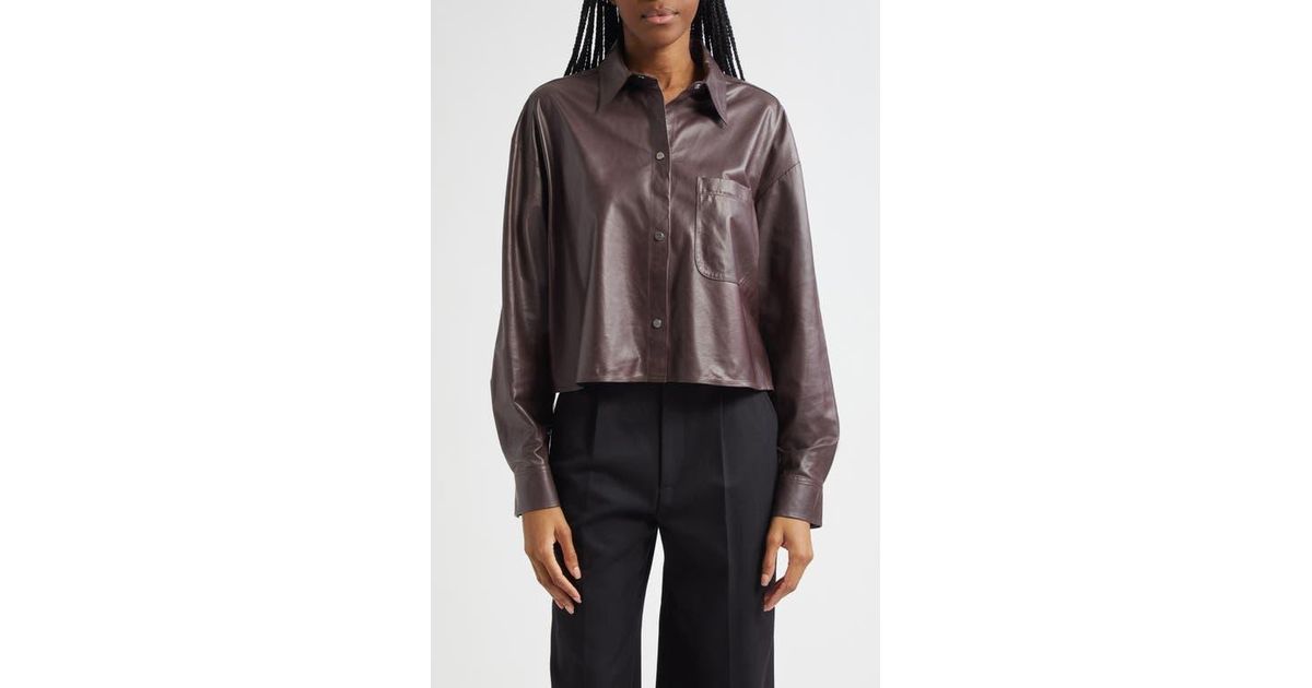 Twp Little Big Joe Leather Jacket in Purple | Lyst