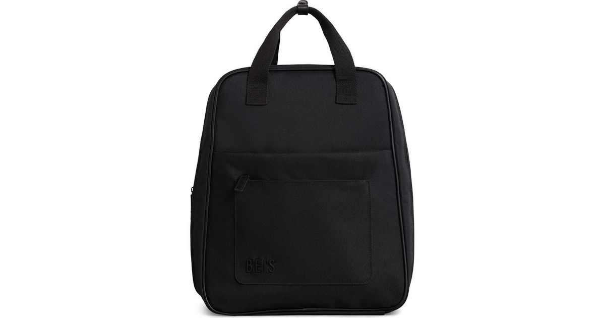BEIS The Expandable Backpack in Black | Lyst