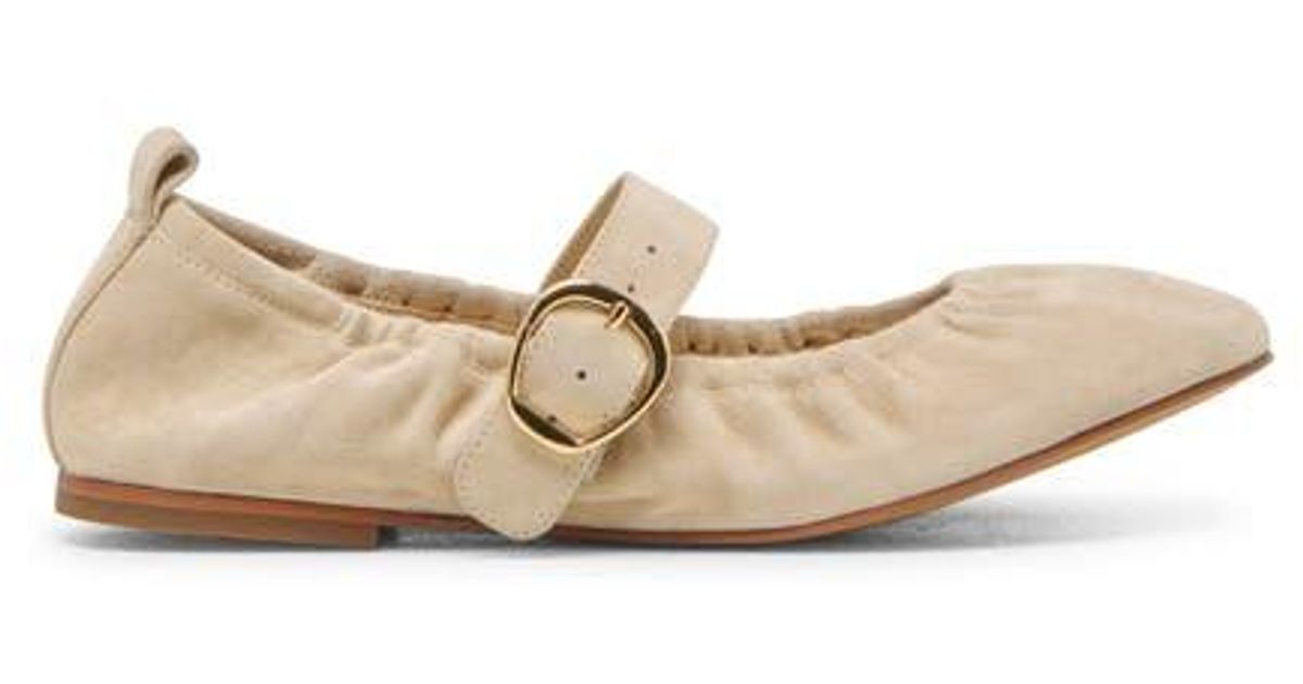 Dolce Vita Caely Mary Jane Flat in White | Lyst