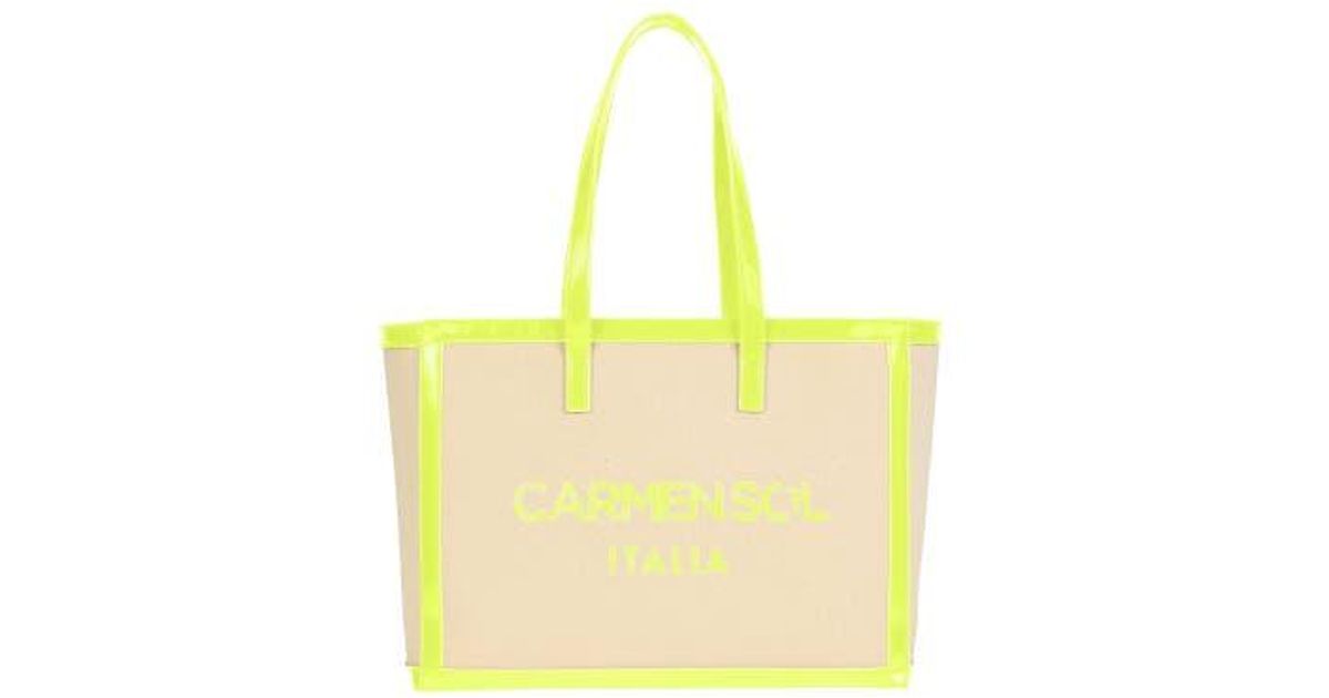 Carmen Sol Capri Tote Bag in Yellow | Lyst