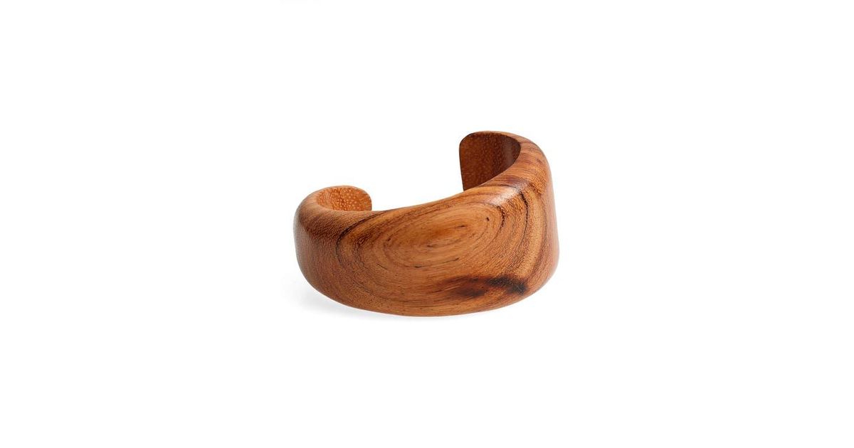 Isabel Marant Wonder Wood Cuff Bracelet in Brown | Lyst