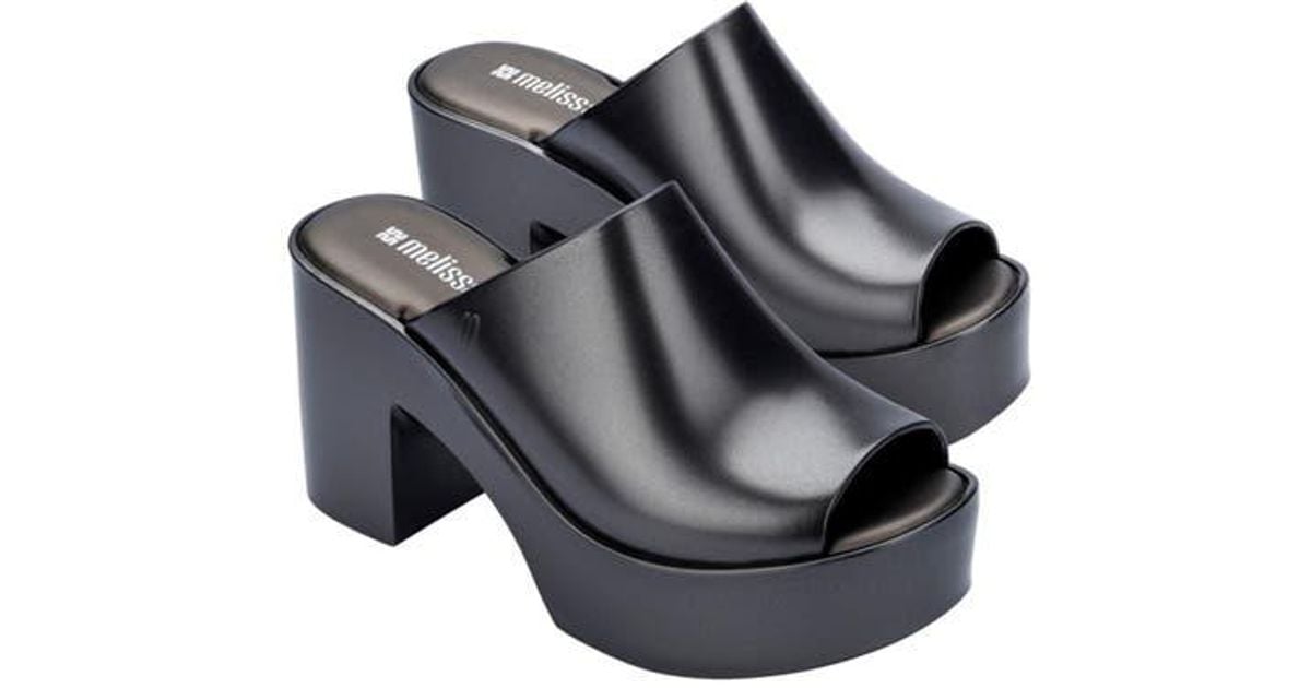 Melissa Hype Platform Slide Sandal in Black | Lyst