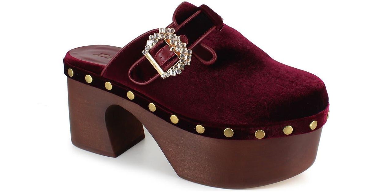 Zigi Macarena Platform Clog in Red | Lyst