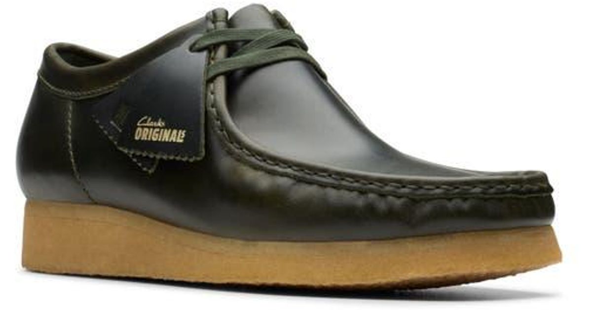 Clarks Clarks 'Wallabee' Moc Toe Derby in Green for Men | Lyst