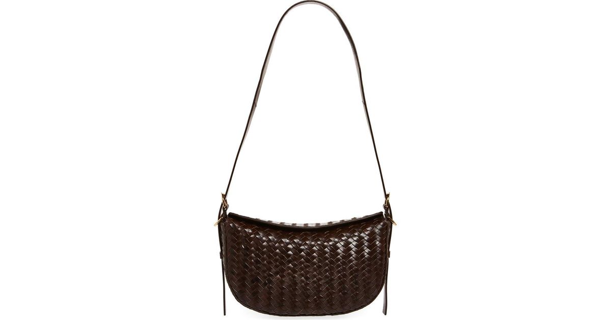 & Other Stories Steve Braided Leather Shoulder Bag in Black | Lyst