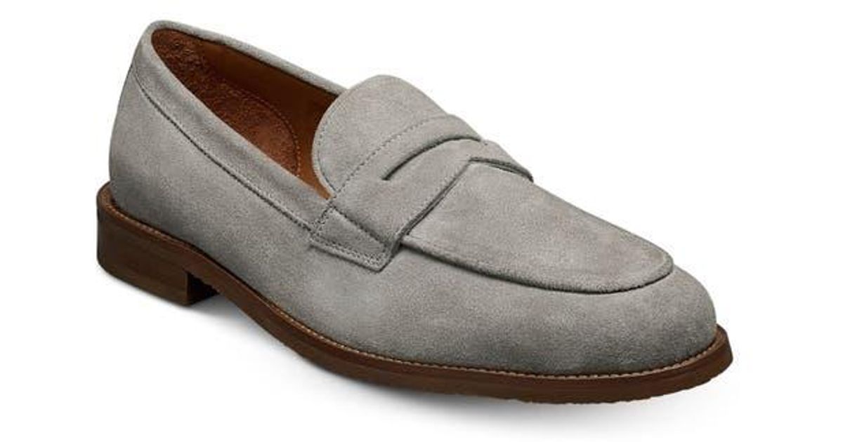 Allen Edmonds Como Penny Loafer in Gray for Men | Lyst