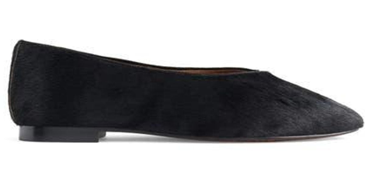 Madewell The Mylie Genuine Calf Hair Ballet Flat in Black | Lyst