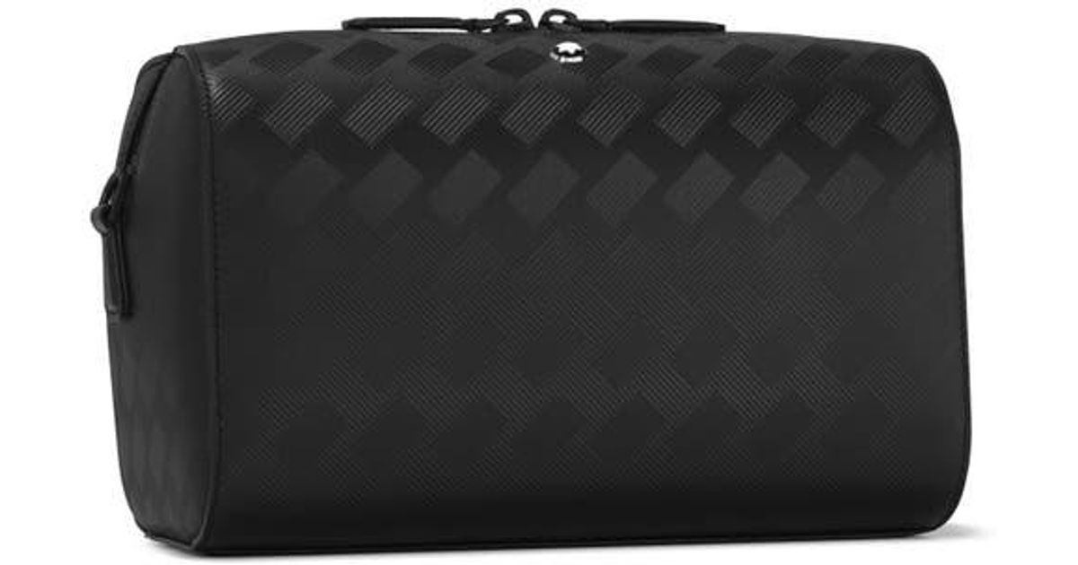 Montblanc 142 Leather Messenger Bag in Black | Lyst