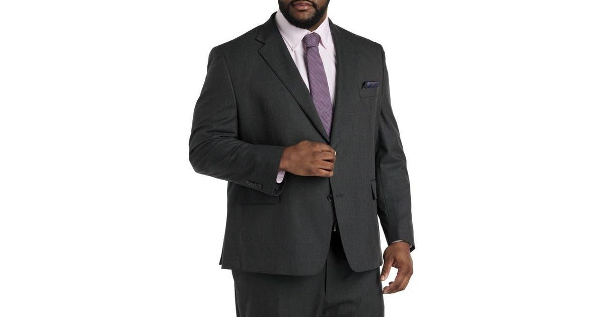 Tallia Windowpane Suit Jacket in Black for Men | Lyst