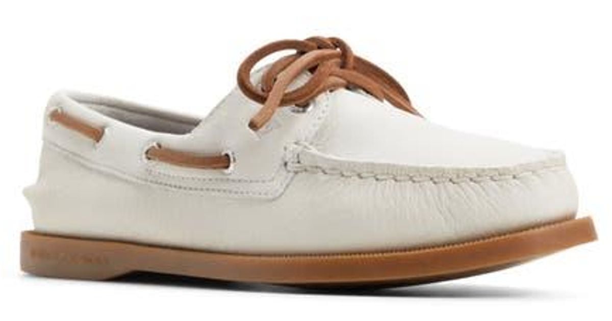 Sperry Top-Sider 'Authentic Original' Boat Shoe in White | Lyst