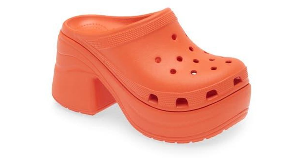 Crocs™ Siren Platform Clog in Orange | Lyst