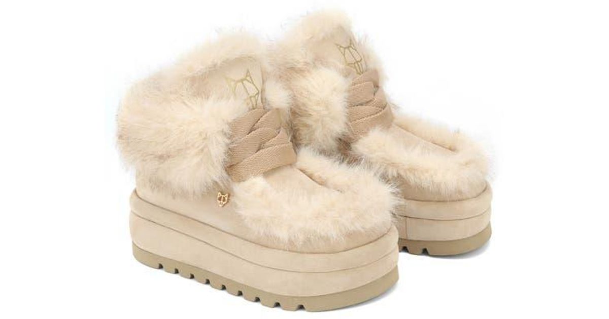 Naked Wolfe Bambi Boot in Natural | Lyst