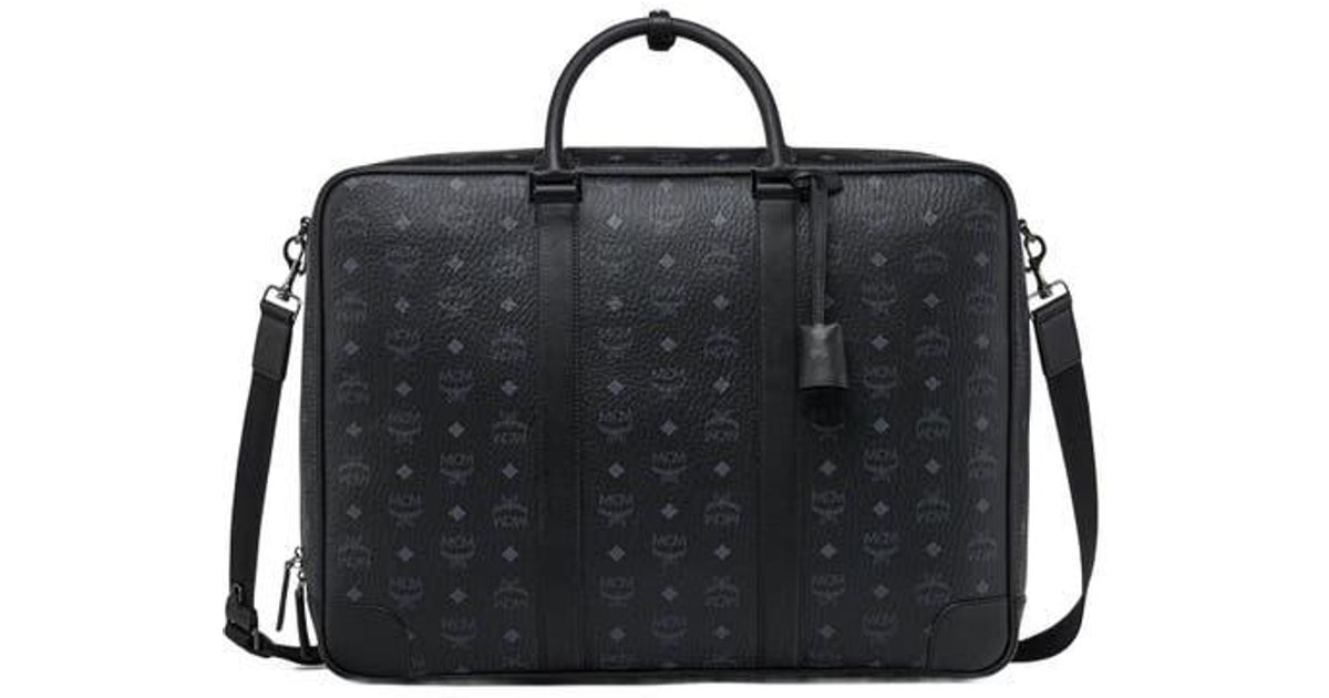 MCM Ottomar Suitcase in Black | Lyst