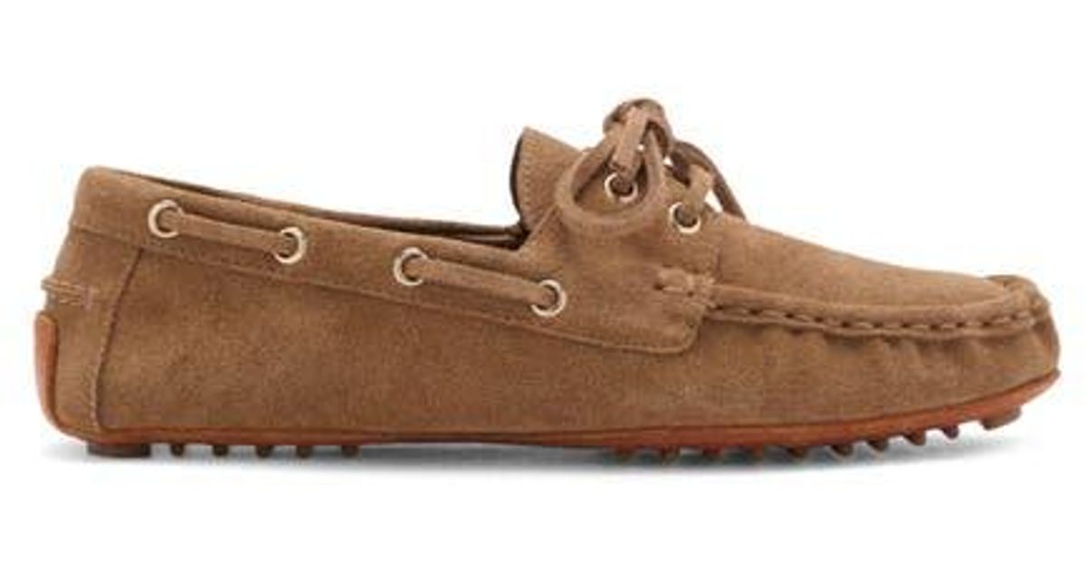 Mango Boat Shoe in Brown | Lyst