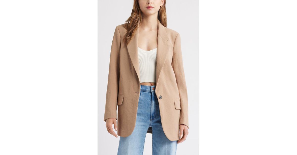 Open Edit The Curator Blazer in Natural | Lyst