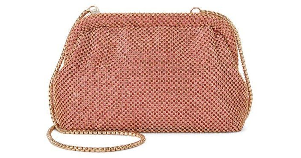 Rafe New York Brooke Diamante Frame Clutch in Red | Lyst