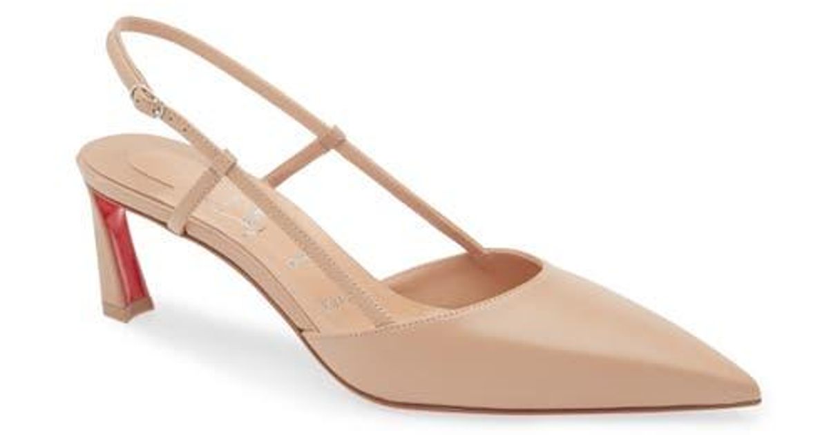Christian Louboutin Condoraline Pointed Toe Slingback Pump | Lyst