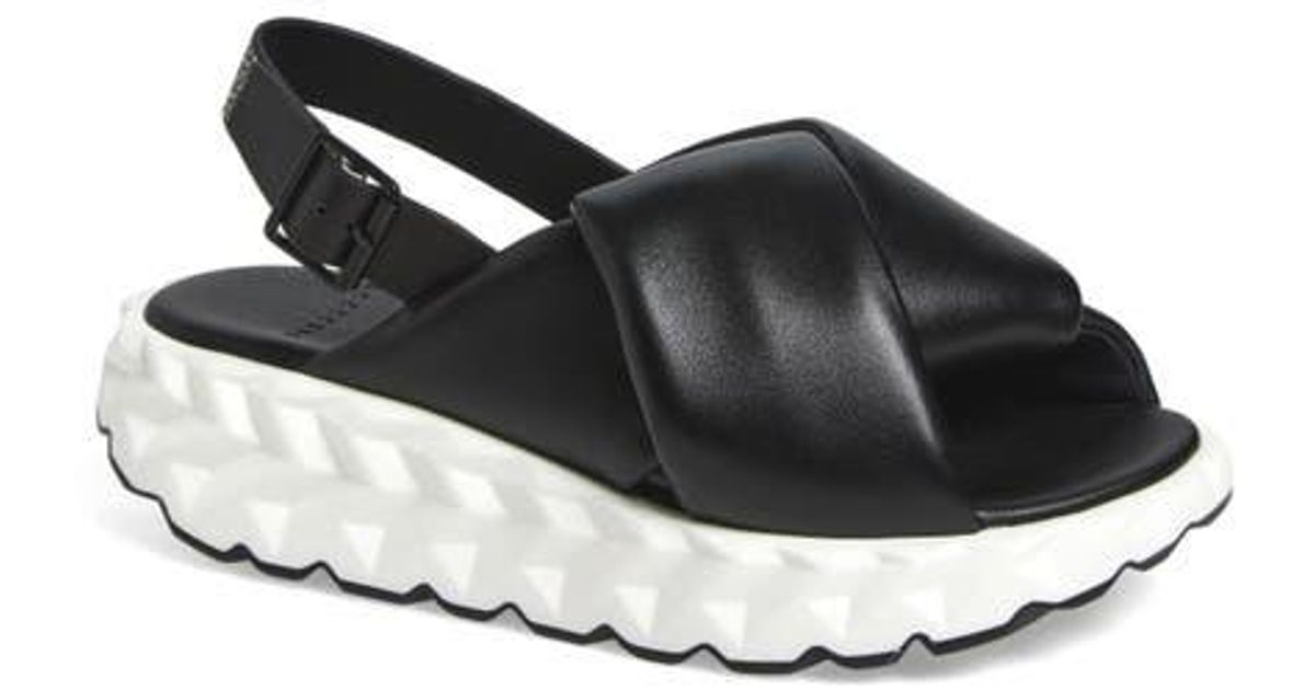 4Ccccees Jabara Coil Slingback Sandal in Black | Lyst