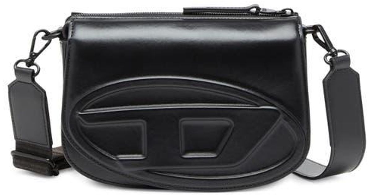 DIESEL 1Dr 2.0 Leather Camera Crossbody Bag in Black for Men | Lyst