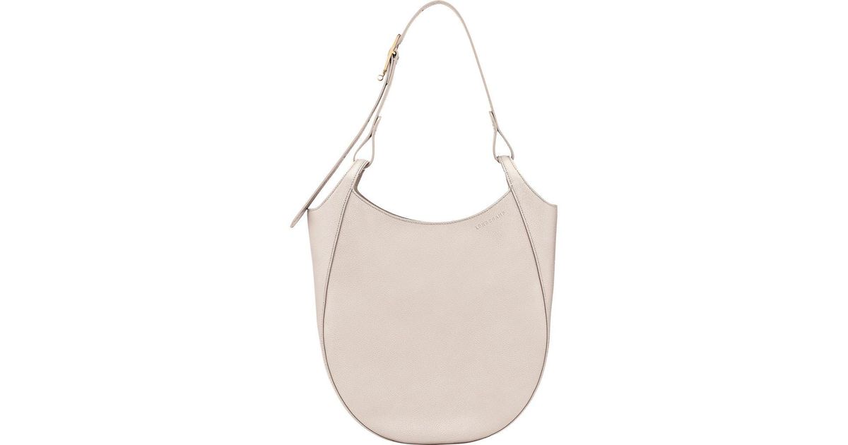 Longchamp Large Le Foulonne Leather Hobo Bag in Pink | Lyst