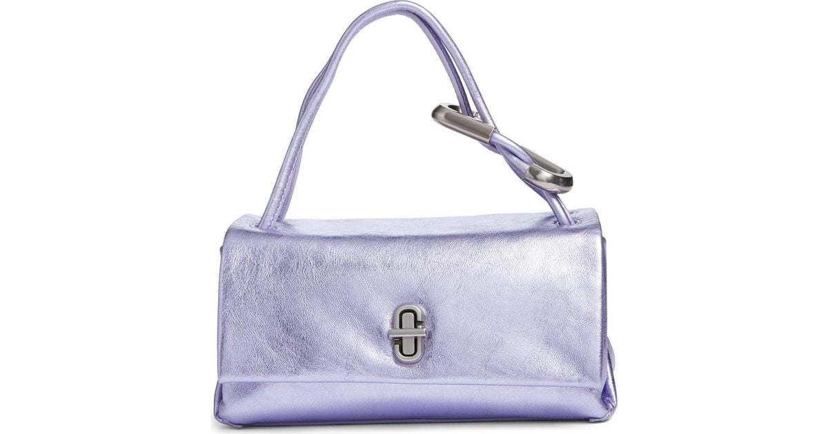 Marc Jacobs The Mini Dual Metallic Leather Handbag in Purple | Lyst