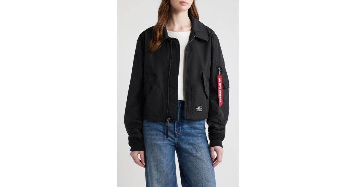 Alpha Industries Cwu 36/P Relaxed Flight Jacket in Black | Lyst