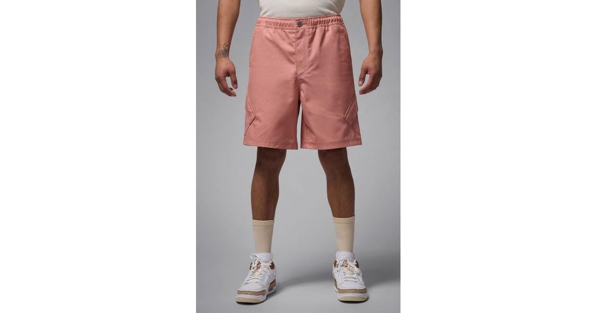 Nike Essentials Diamond Cargo Shorts in Pink for Men | Lyst