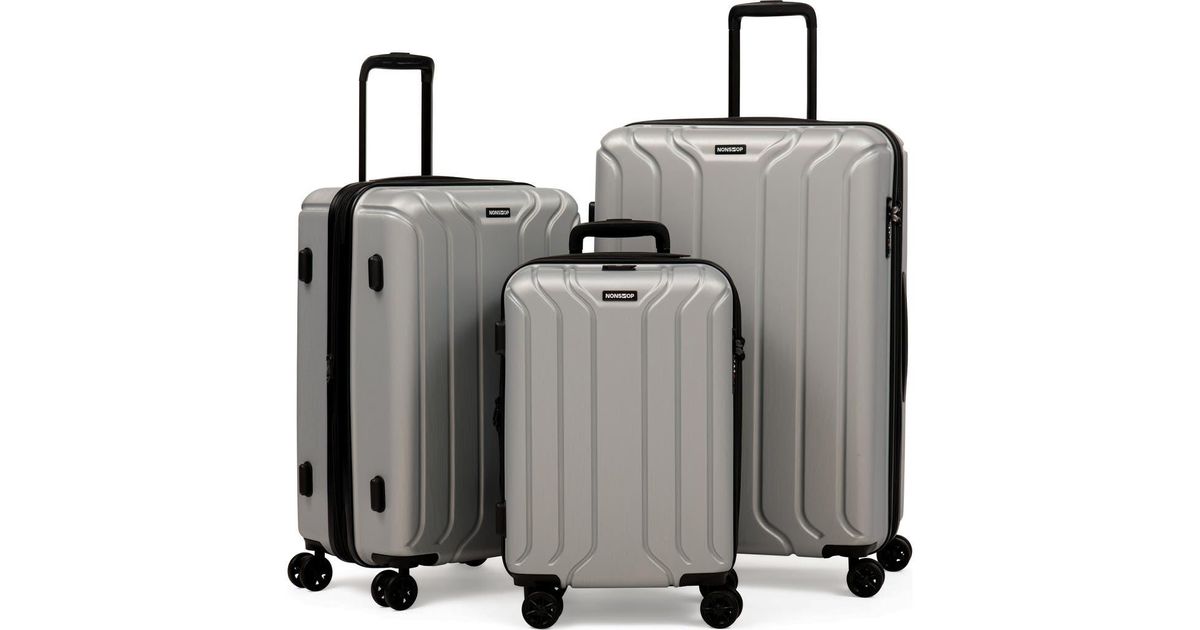 NONSTOP New York 3-Piece Expandable Spinner Luggage Set And 3-Piece ...