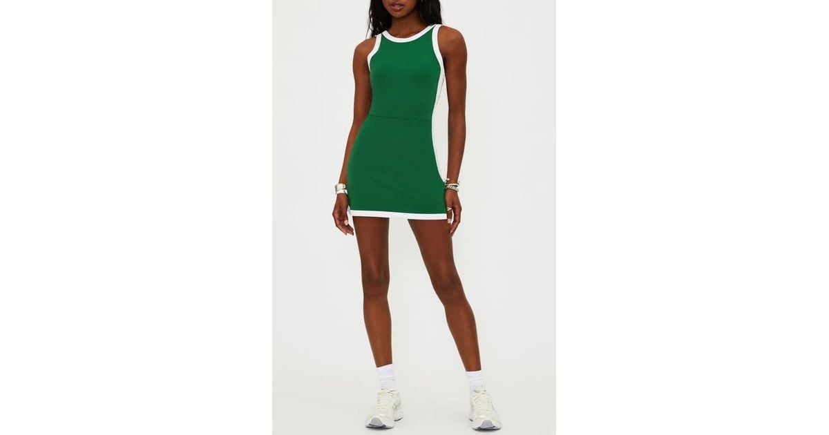Beach Riot Zephyra Skirted Romper in Green | Lyst