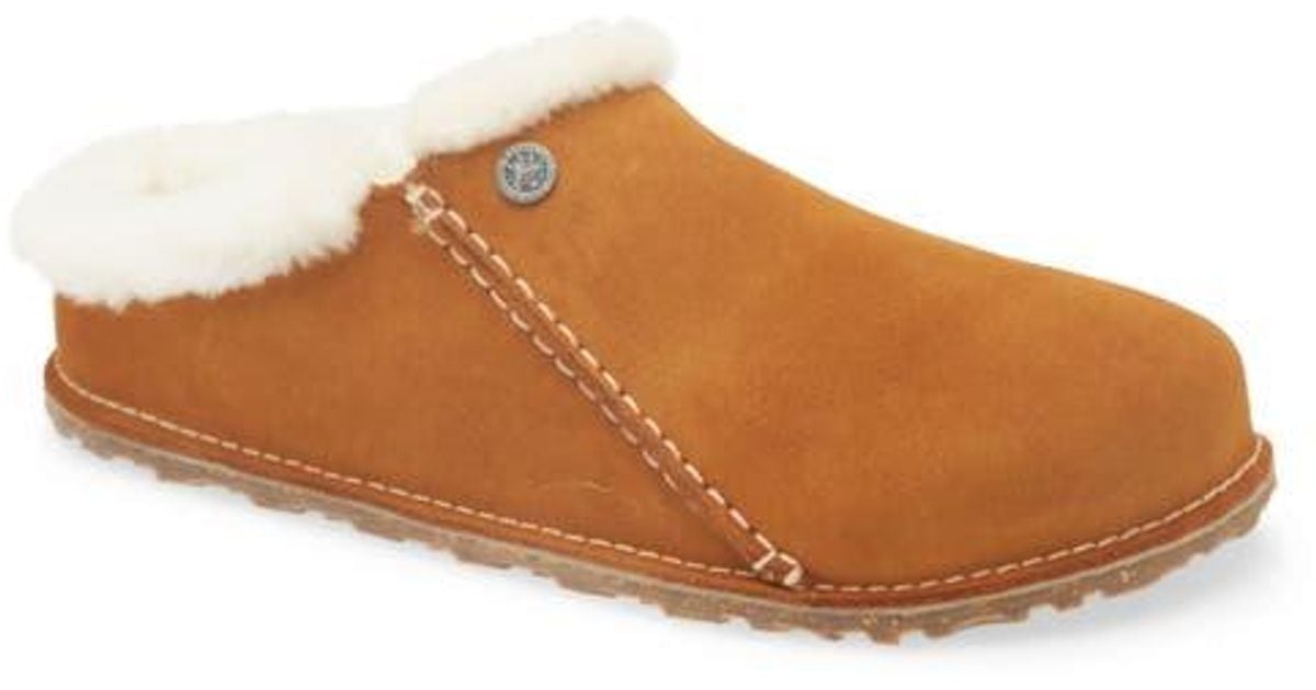 Birkenstock Zermatt Genuine Shearling Lined Slipper in Brown for Men | Lyst