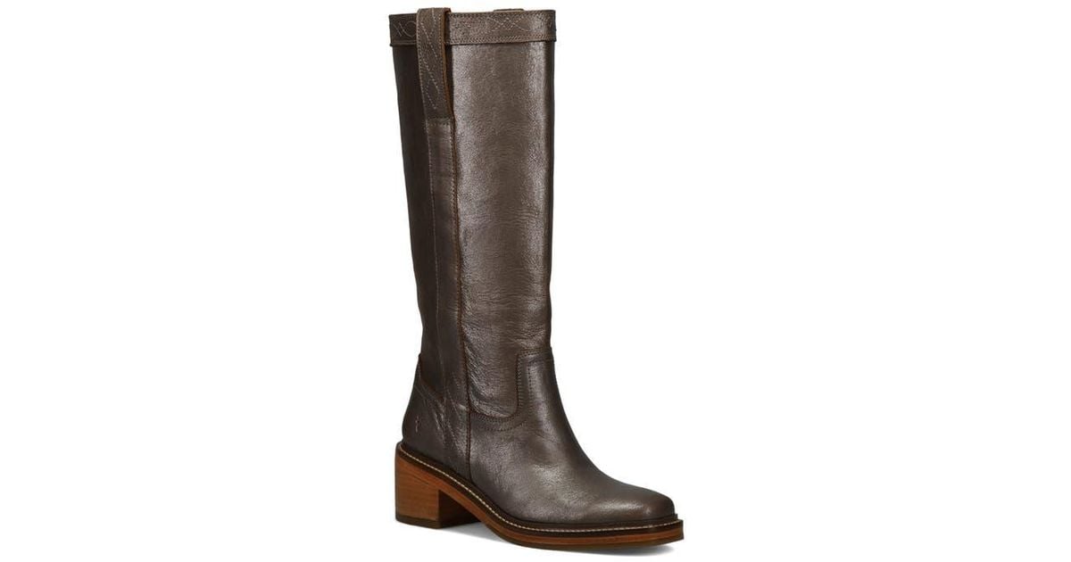 Frye Kate Block Heel Boot in Brown | Lyst