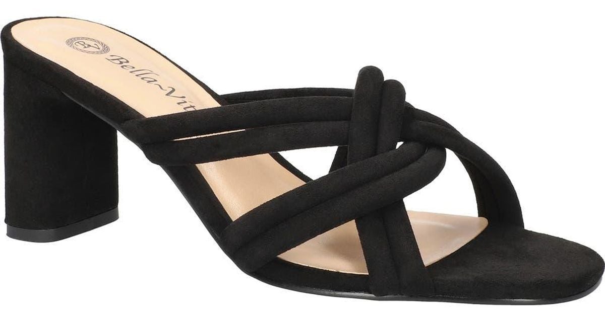 Bella Vita Carmen Slide Sandal in Black | Lyst