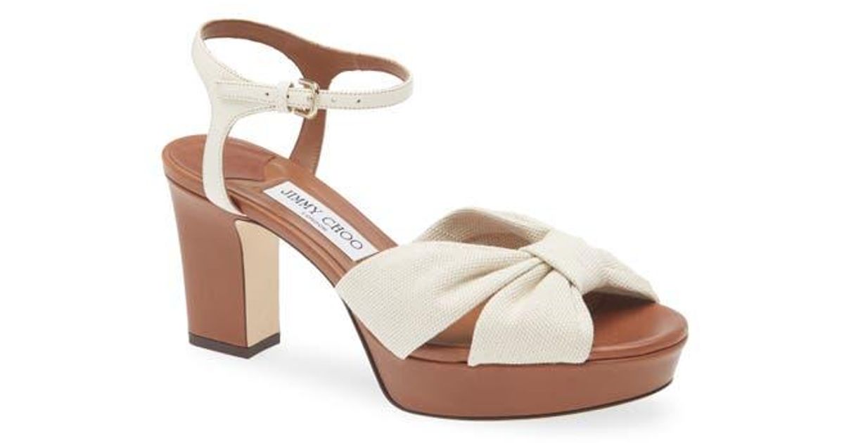 Jimmy Choo Heloise Platform Sandal | Lyst