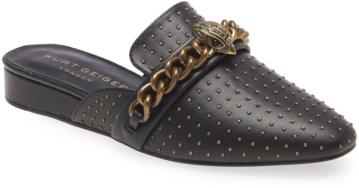 Kurt Geiger Chelsea Loafer Mule in Gray | Lyst