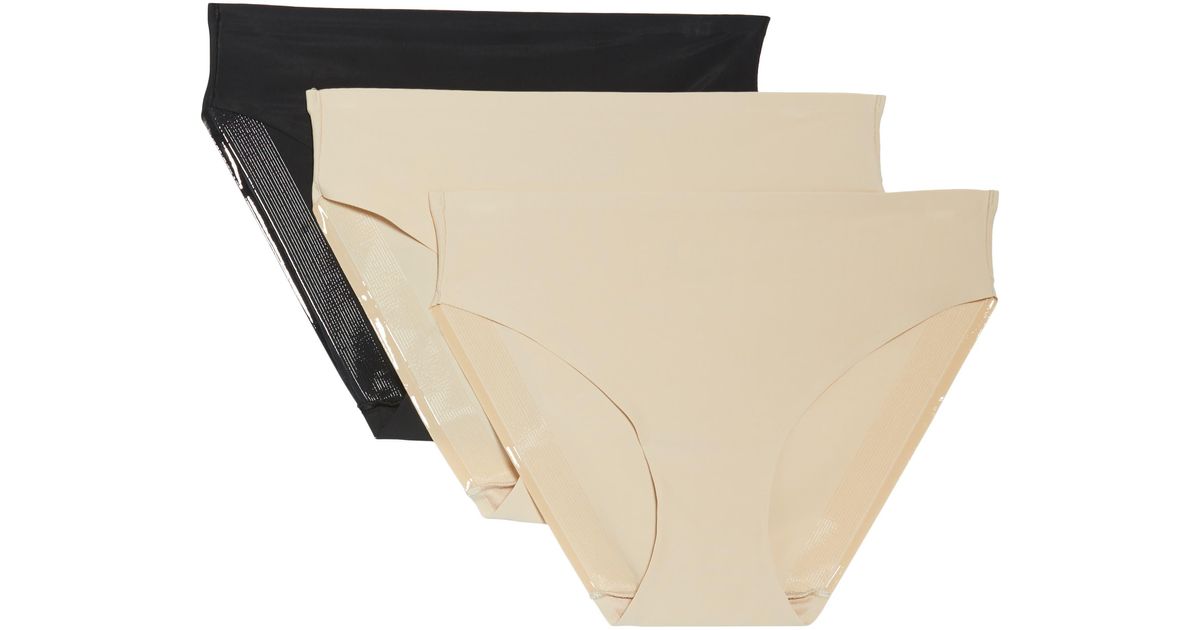 Tc Fine Intimates 3-pack Matte Micro Hipster Panties in Black | Lyst
