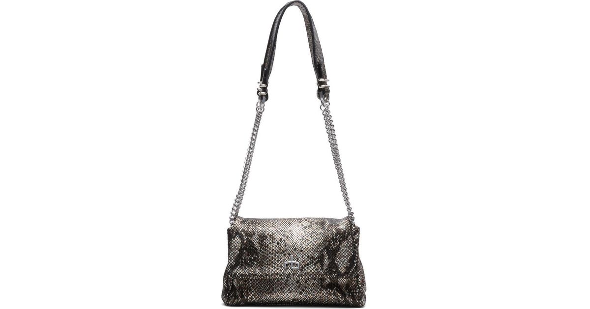 Rag & Bone Small Chelsea Flap Snake Embossed Leather Convertible ...