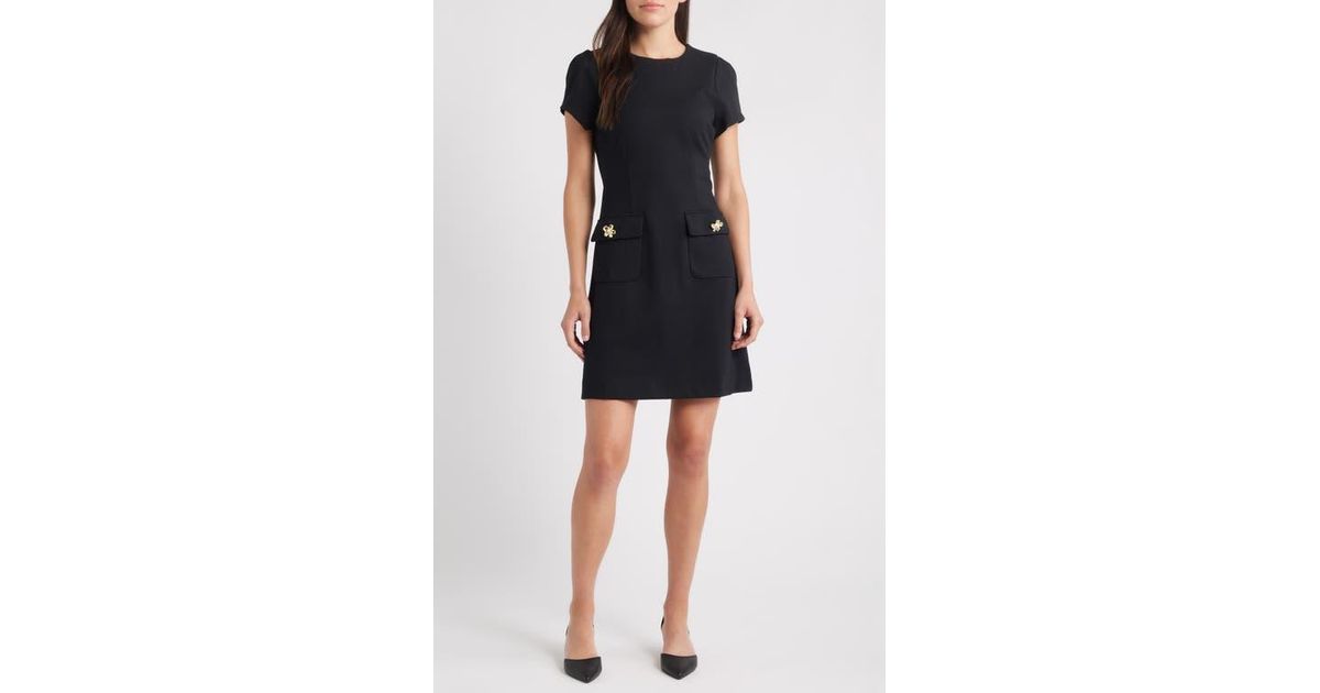 Lilly Pulitzer Fallon Sheath Minidress in Black | Lyst