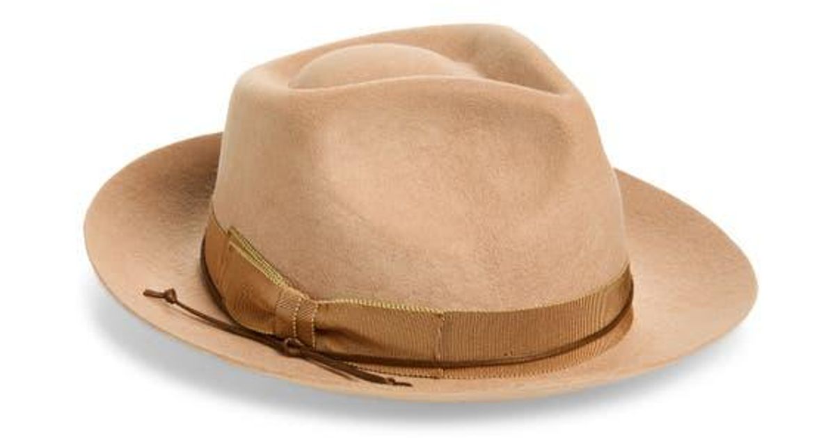 René Mantilla, New York Fedora Hat in Natural for Men | Lyst