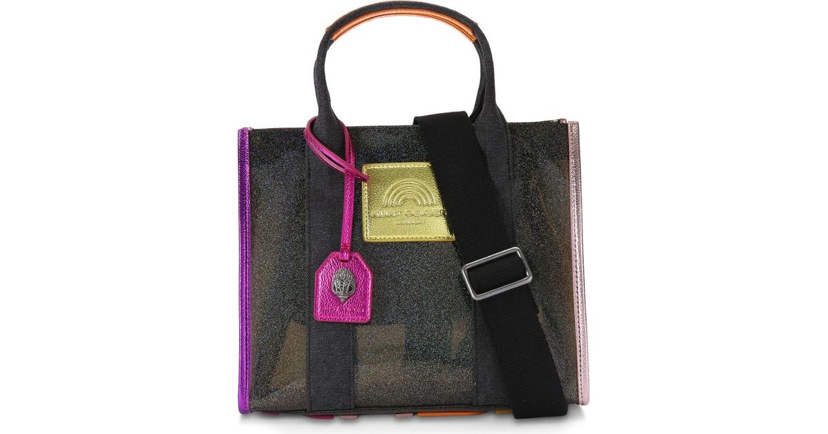 Kurt Geiger Small Southbank Clear Vinyl Tote in Black | Lyst