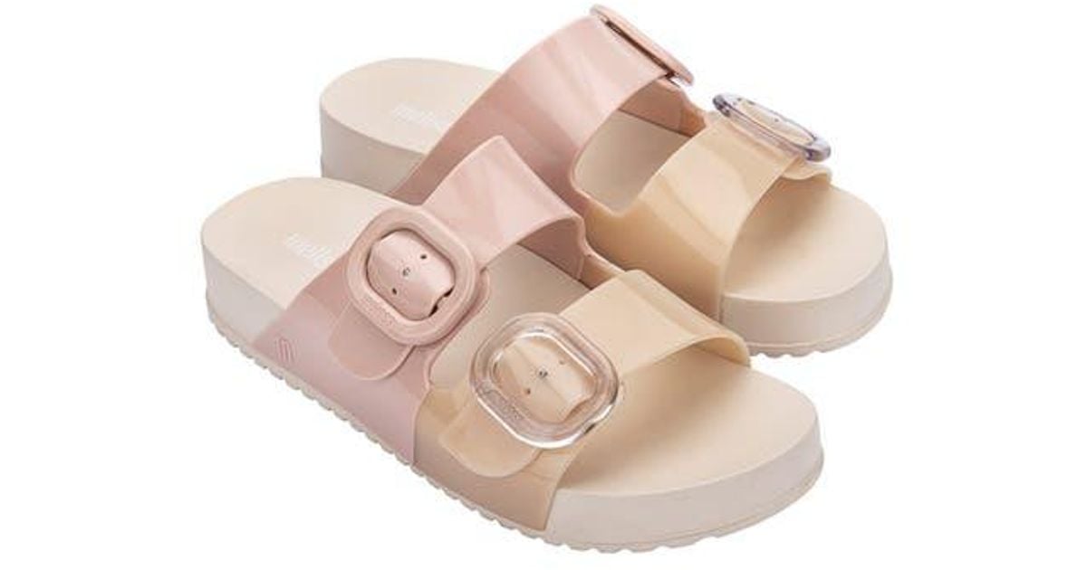 Melissa Cozy Buckle Slide Sandal in Pink | Lyst
