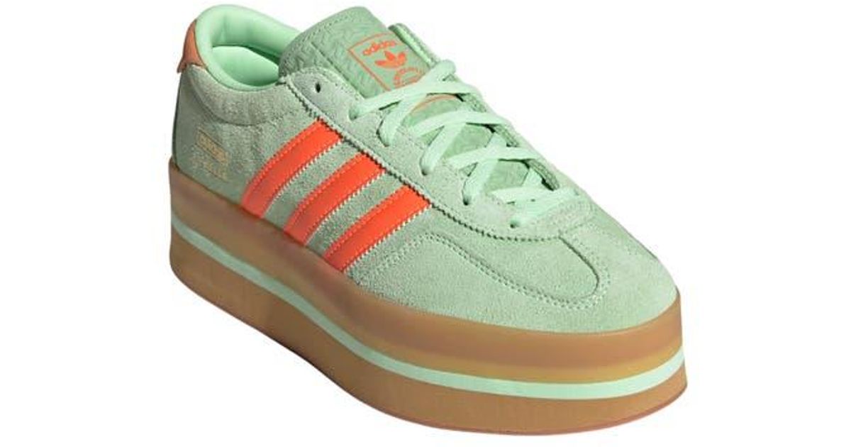 adidas Gazelle Stack Platform Sneaker in Green | Lyst