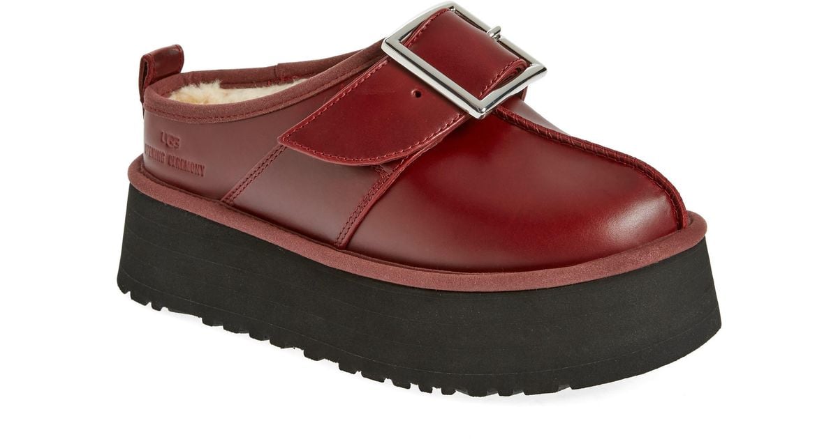 UGG ugg(r) X Opening Ceremony Tasman X Platform Slip-on Shoe in Red | Lyst