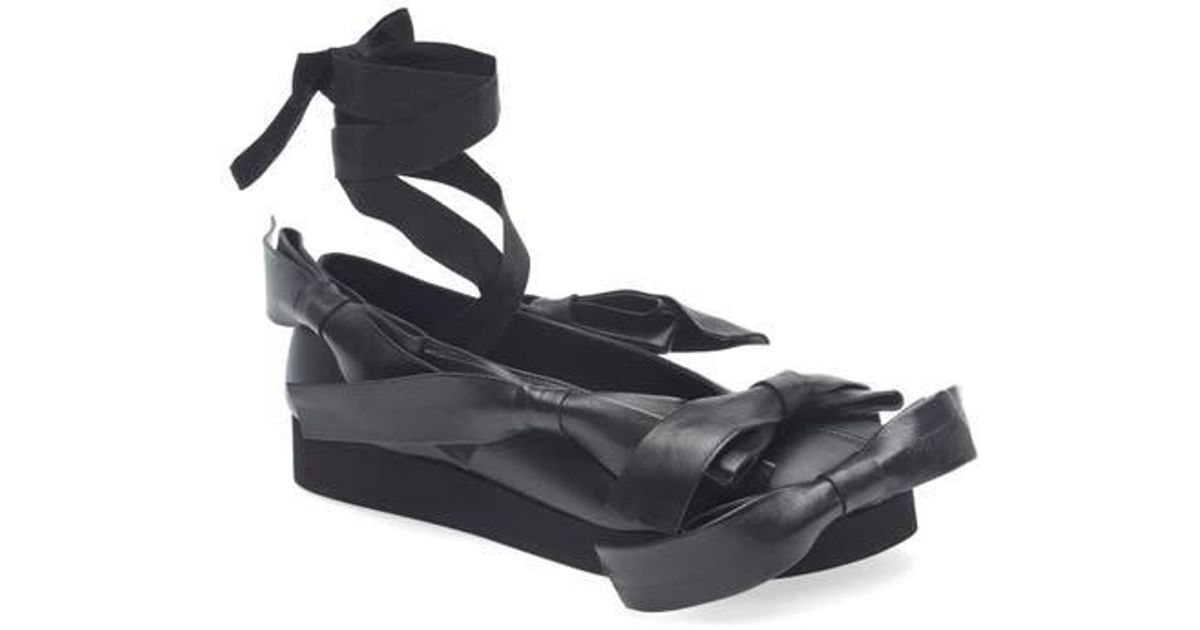 Comme des Garçons X Phileo Platform Ballet Flat in White | Lyst